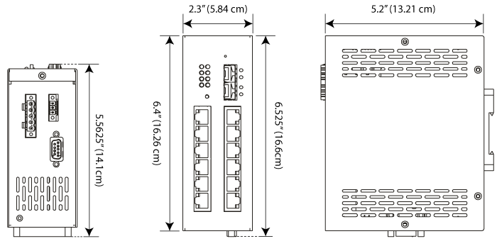 Industrial Ethernet Switch for DIN Rail Mounting - TC Communications