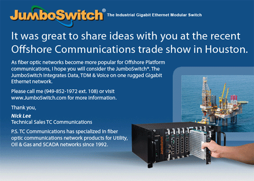JumboSwitch presented at Offshore Communications Tradshow- TC ...